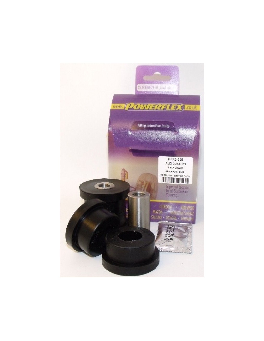 Silentblock delantero brazo inf tras Powerflex Audi A4/S4/RS4 B5 4WD
