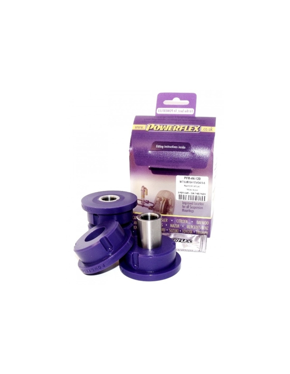 Silentblock delantero diferencial tras Powerflex Mitsubishi Lancer ...