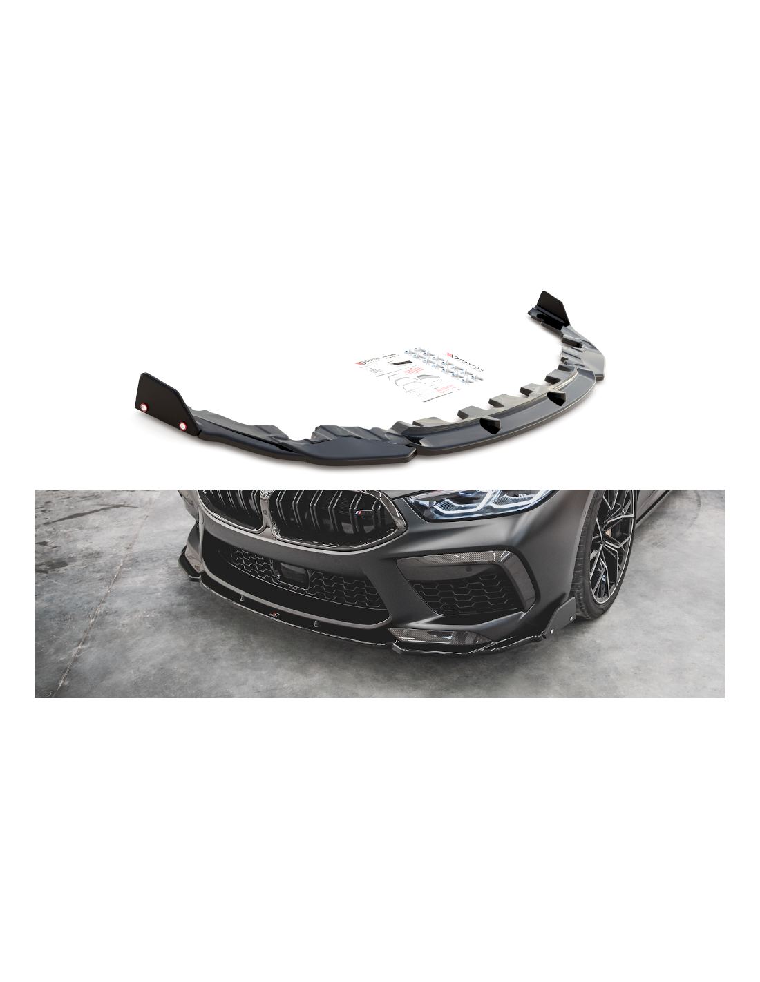 Lip delantero V.1 BMW M8 F93 Gran Coupe (Con flaps)