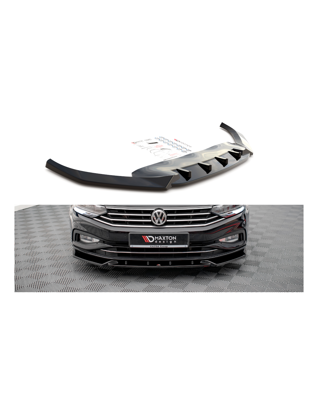 Lip delantero V.2 Volkswagen Passat B8 (Facelit)