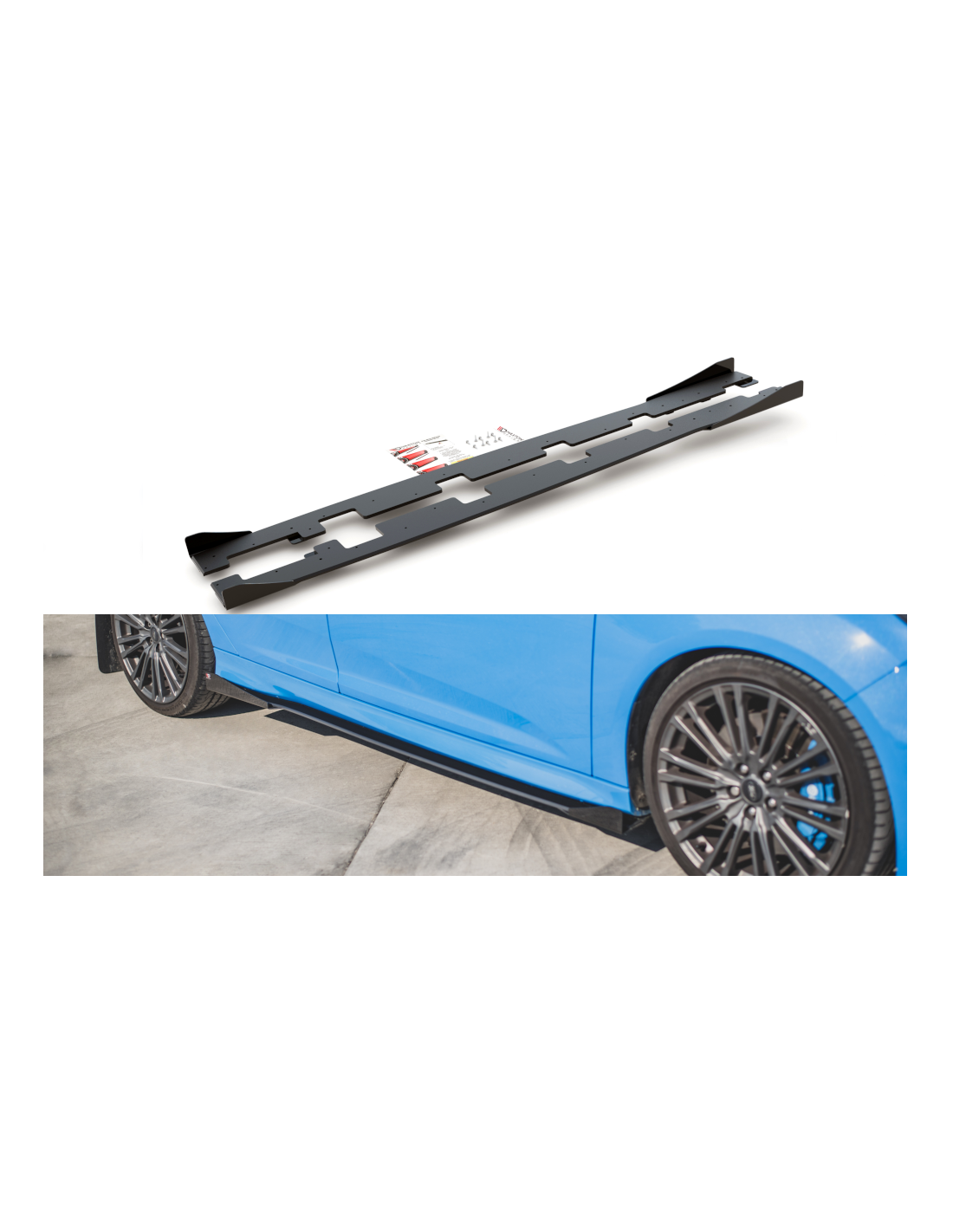 Faldones laterales Racing Durability Ford Focus RS Mk3 (Con flaps)